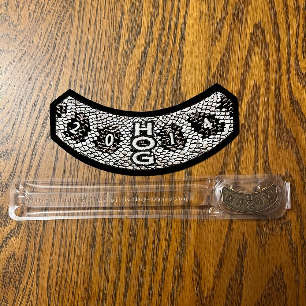 2014 Harley Davidson Hog Owners Group Embroidered Mot… - Gem